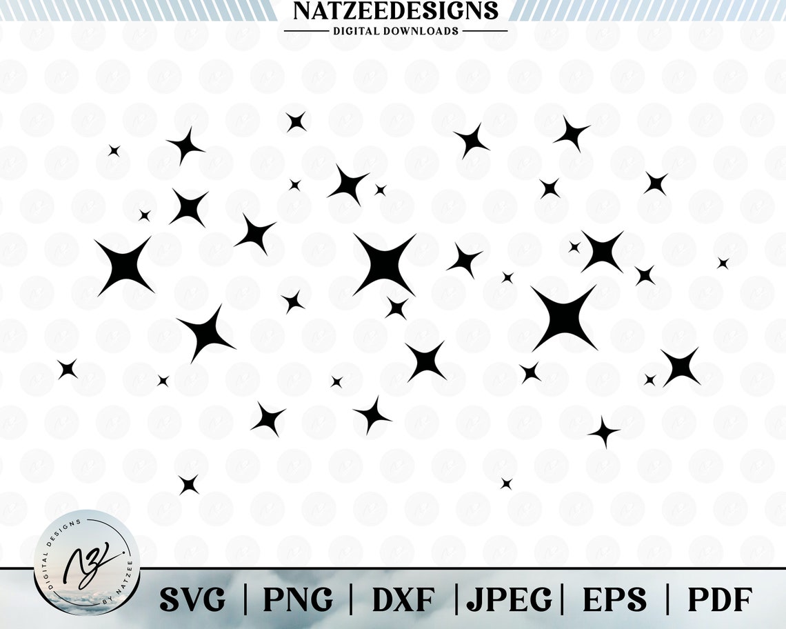 Sparkle Stars Svg, Sparkle Stars Png, Star Svg, Star Png, Sparkle Stars ...