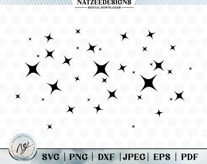 Sparkle Stars Svg Sparkle Stars Cut File Sparkle Stars Png Sparkle Stars Jpg - Etsy Canada