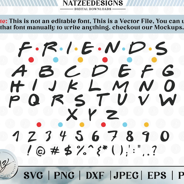 Friends Font - Etsy