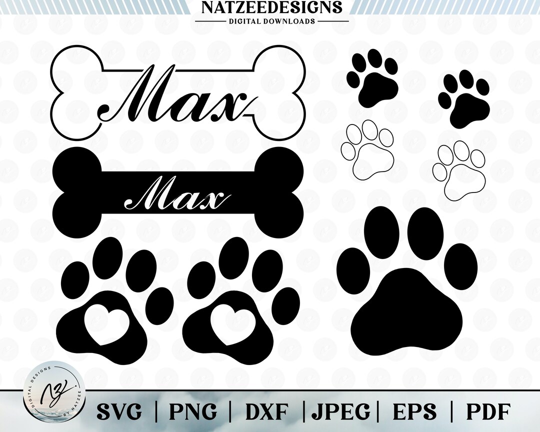 Hundedog Breed Svg, Dog Svg, Dog Paw Svg, Dog Bone Svg, Dog Lover Svg ...