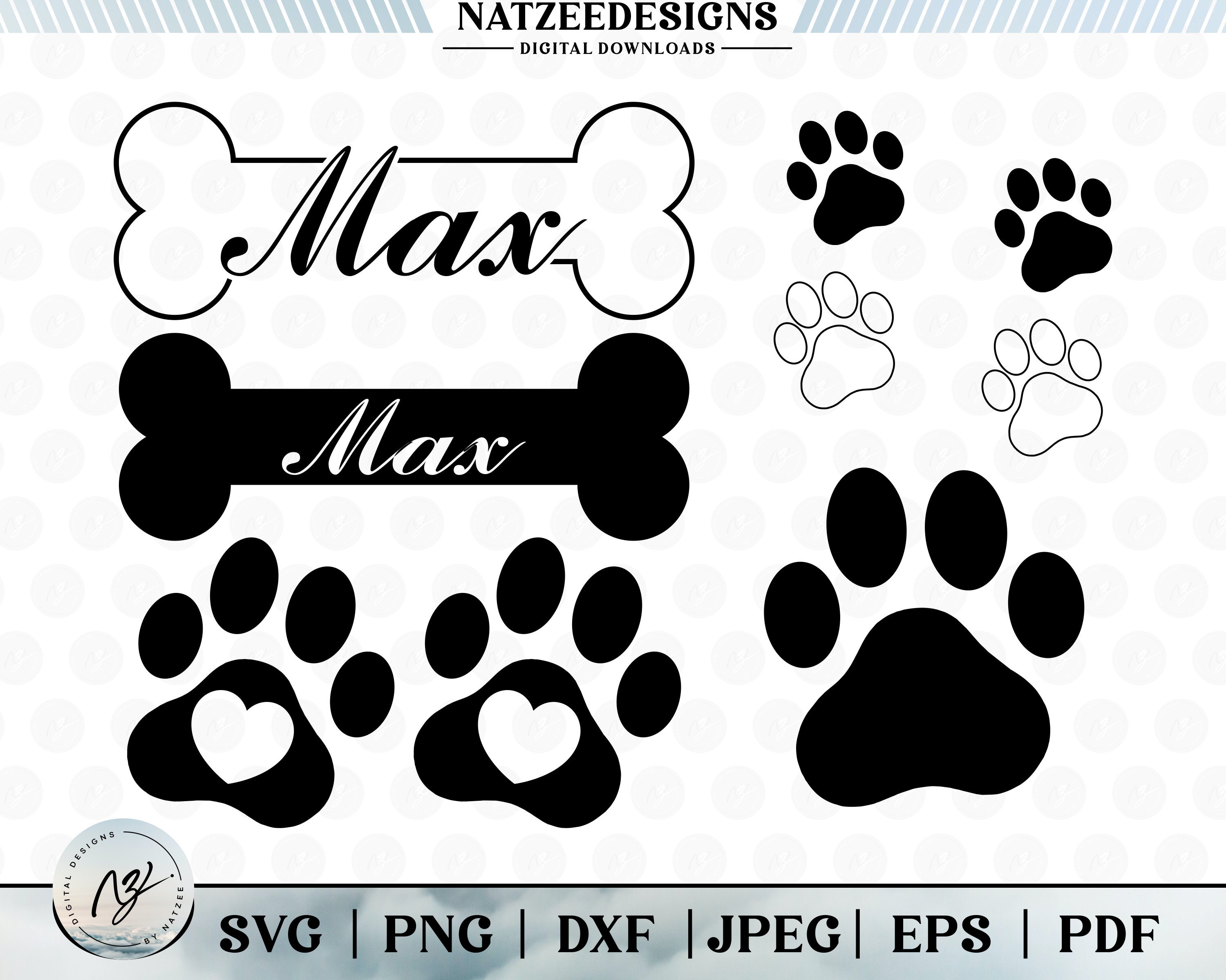 Hundedog Breed Svg Dog Svg Dog Paw Svg Dog Bone Svg Dog - Etsy