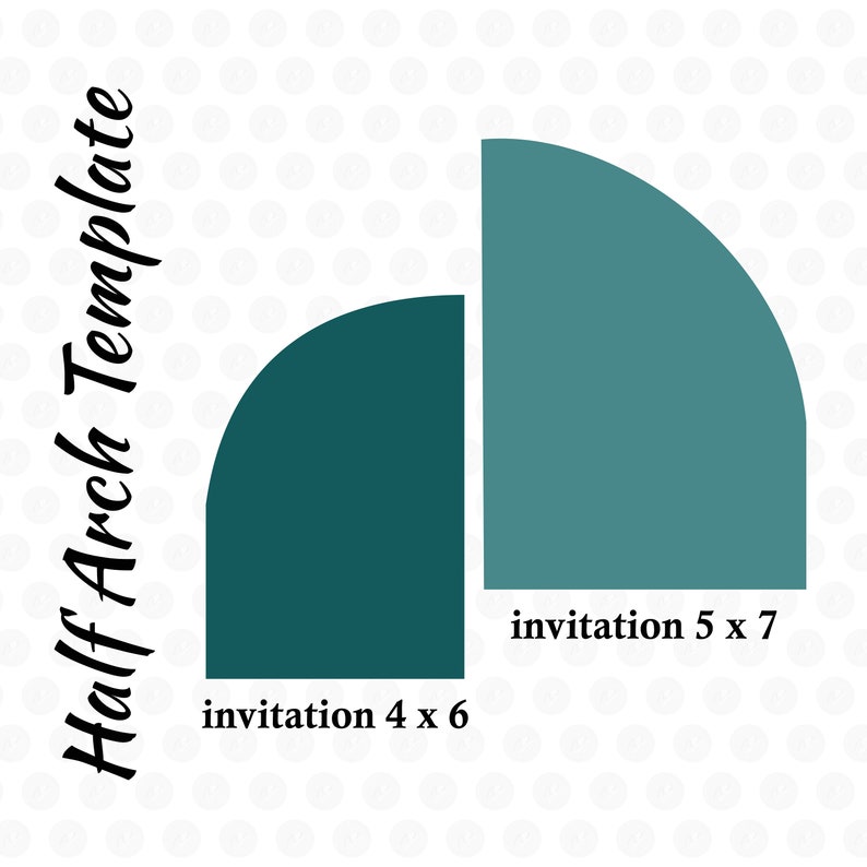 Arch Template SVG Half and Full Arch Wedding Invitation Arch - Etsy UK