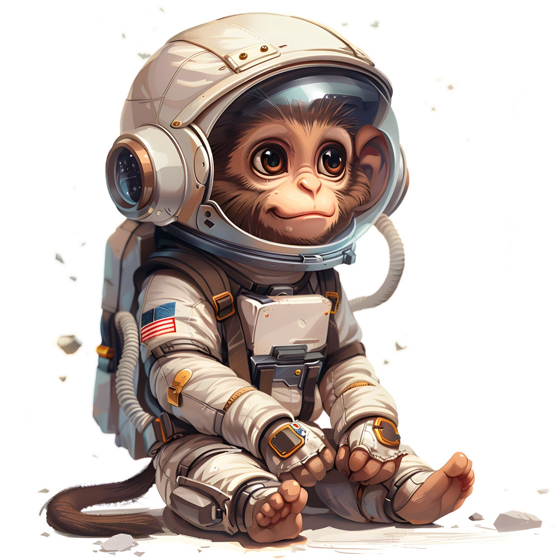15 HD Cute Astronaut Monkey Clipart, Animal Clipart, Monkey Clipart ...