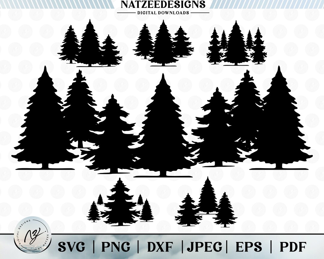 Pine Tree Svg, Christmas Tree Svg, Forest Svg, Tree Svg, Christmas Svg ...