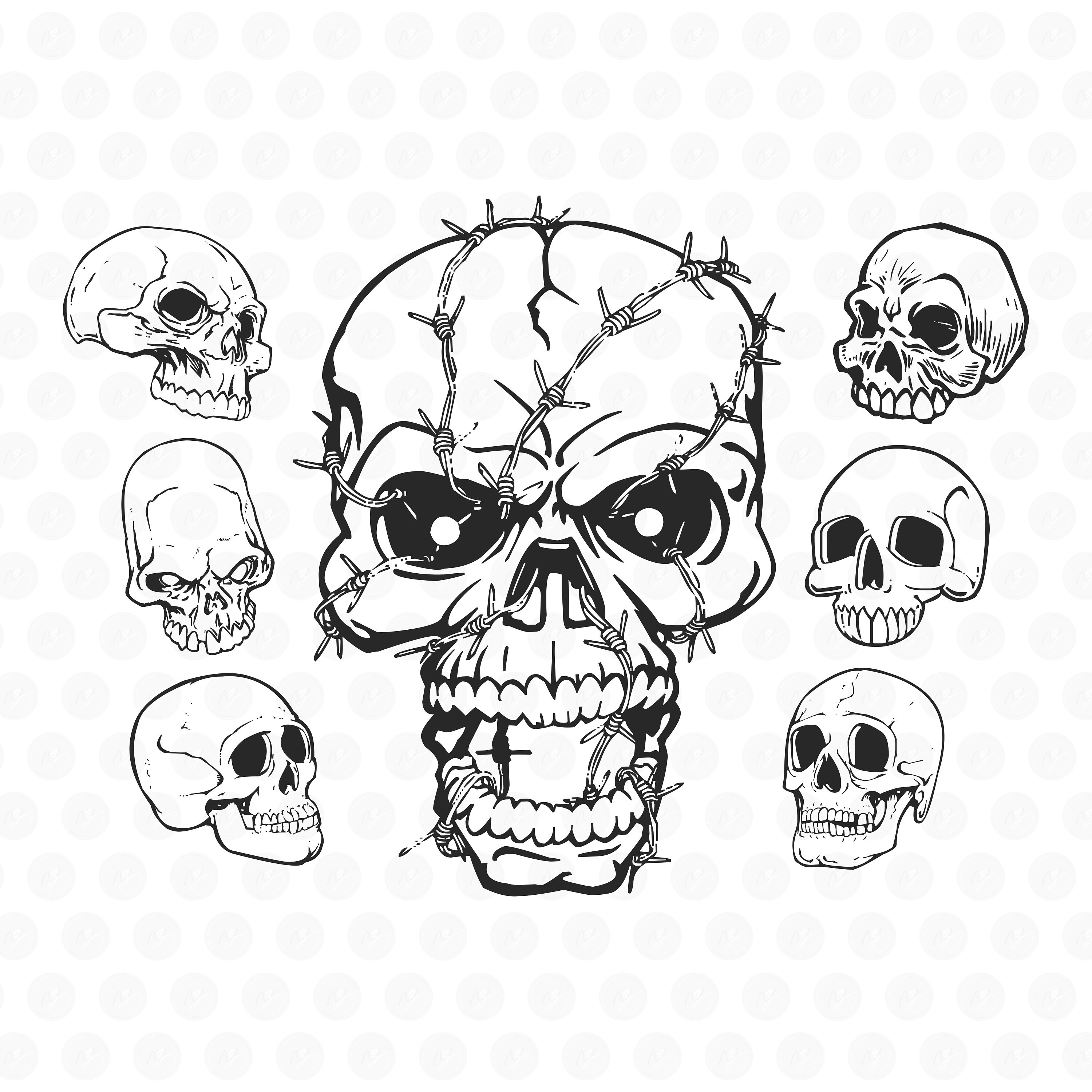 Angry Skull Vector