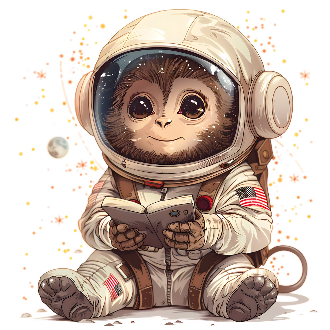 15 HD Cute Astronaut Monkey Clipart, Animal Clipart, Monkey Clipart ...