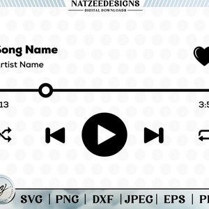 Audio Control Buttons SVG, Music Player SVG, Music Play Button, Cut ...