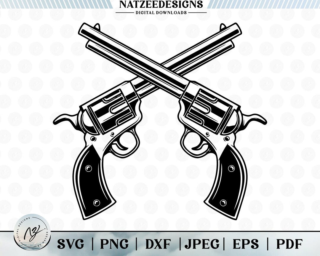 Revolver SVG Wild West SVG Colt 45 Clip Art Cowboy Gun - Etsy Israel