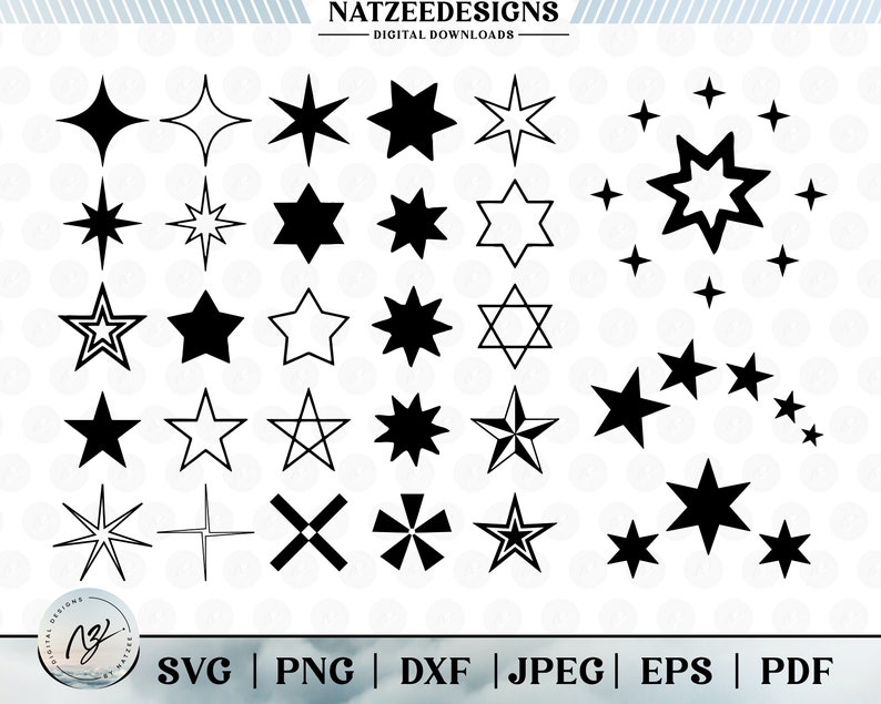 Star Svg, Star Clipart, Star Png, Stars Svg, Star Cut File, Bundle, Cut Files for Cricut. Clip ...