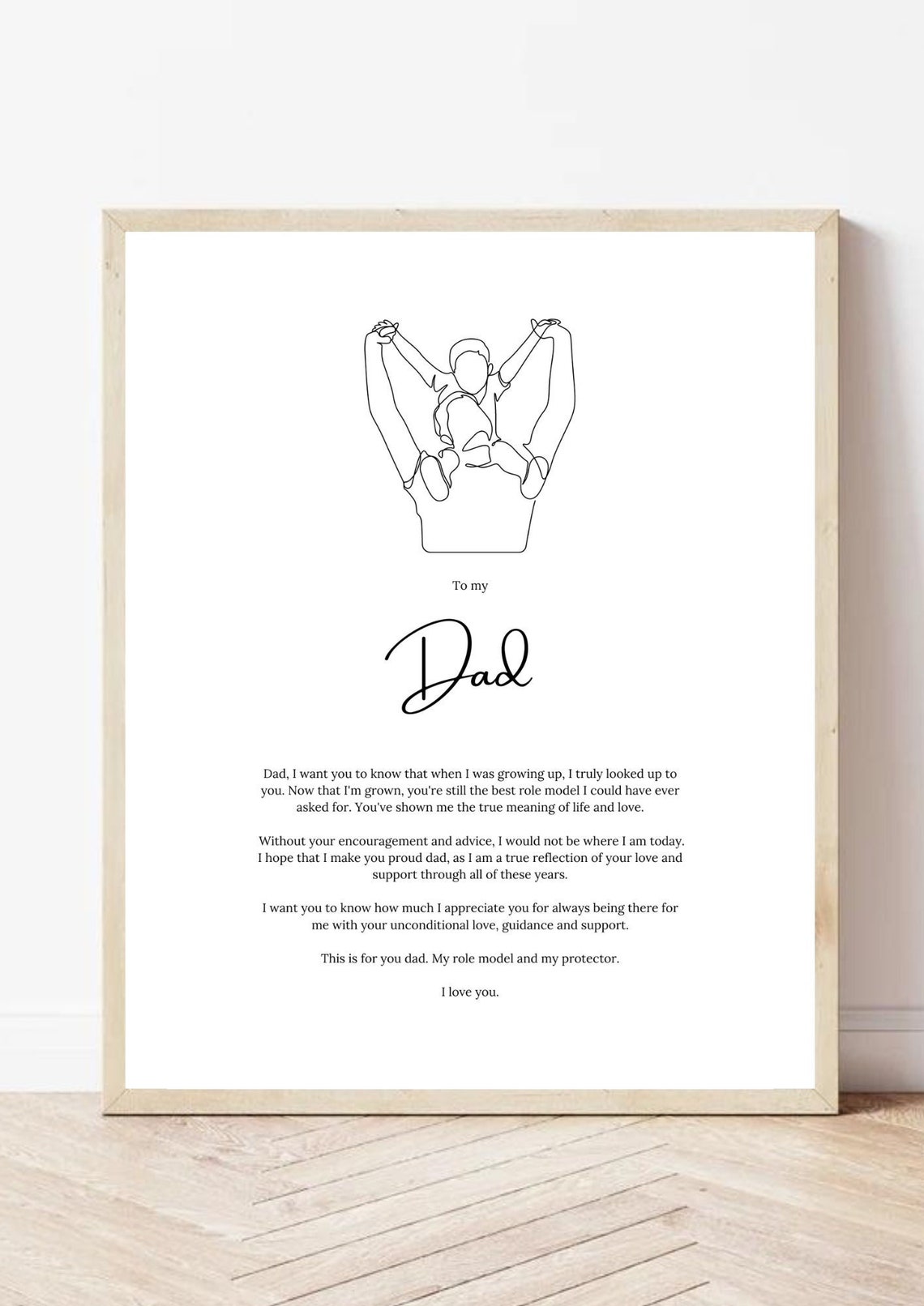 DIGITAL PRINT Poem for Dad Gift for Dad Print for Dad - Etsy