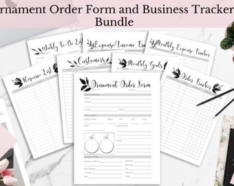 Ornament Order Form Template - Etsy