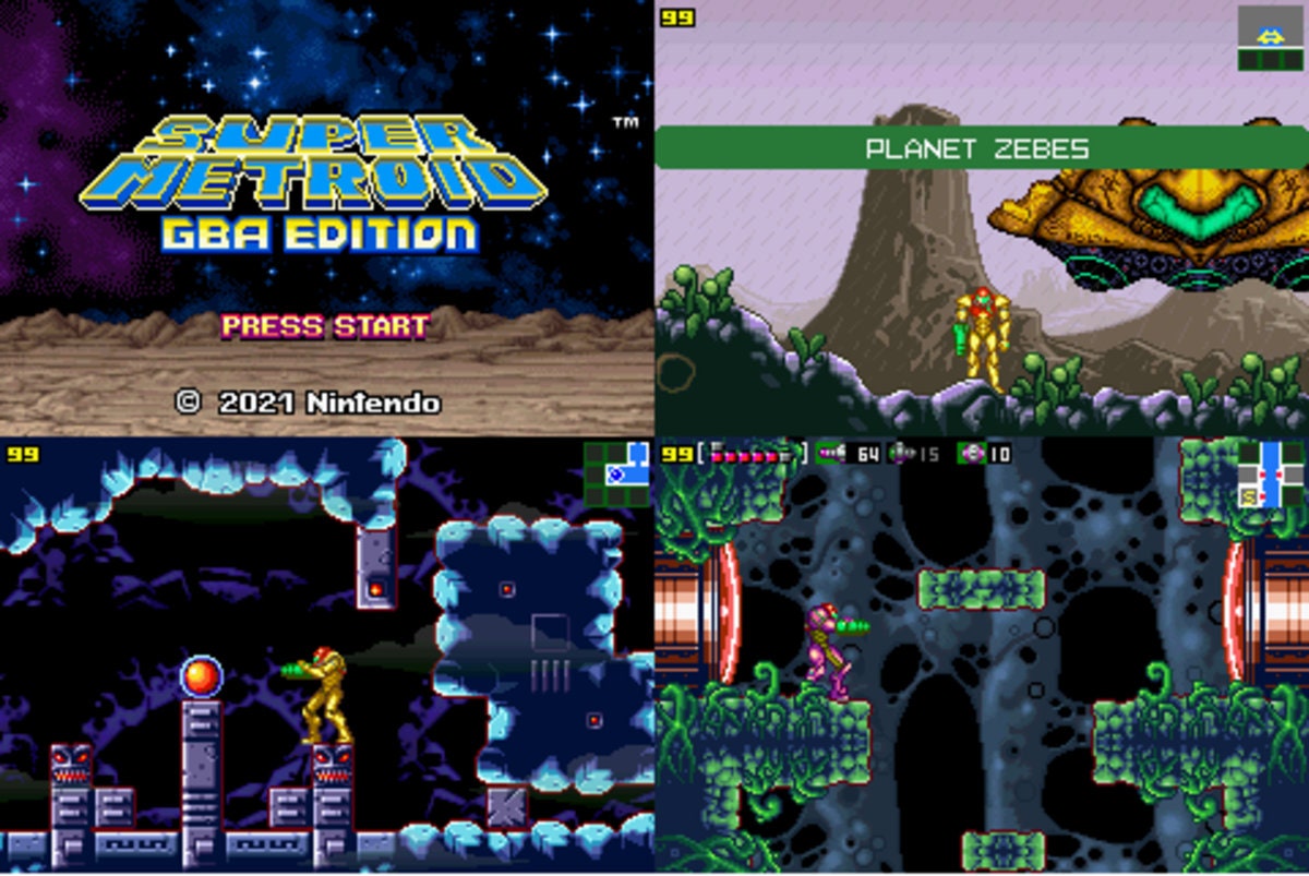 Custom Made of Super Metroid GBA Edition hack of Metroid Zero - Etsy