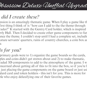 Obsession Deluxe Upgrade Bundle - Deluxe Unofficial 3D Upgrades for the ...