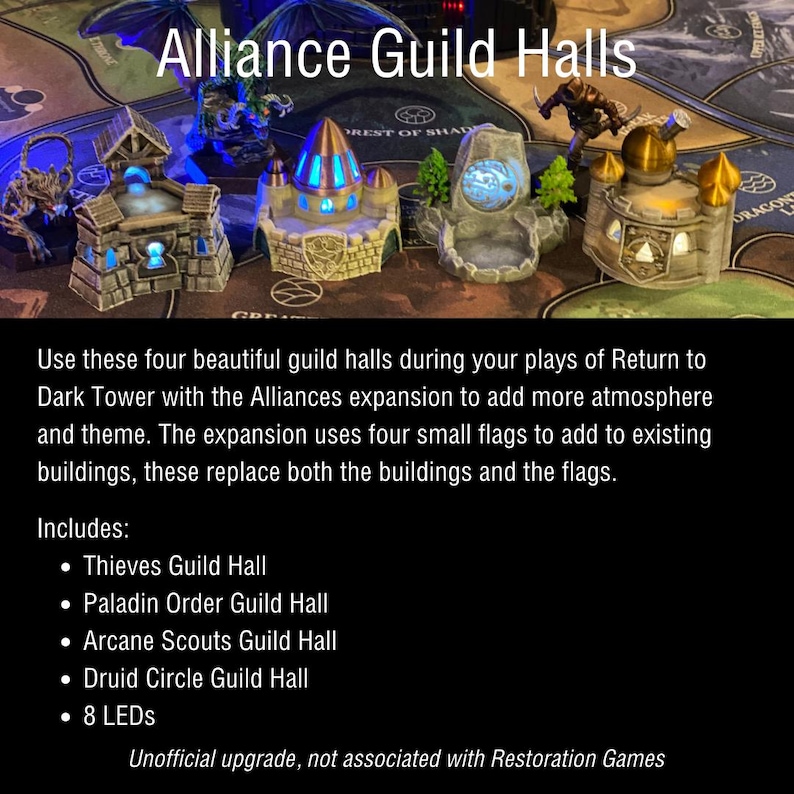 Alliances Guild Halls - Deluxe 3D Upgrade for Return to Dark Tower ...