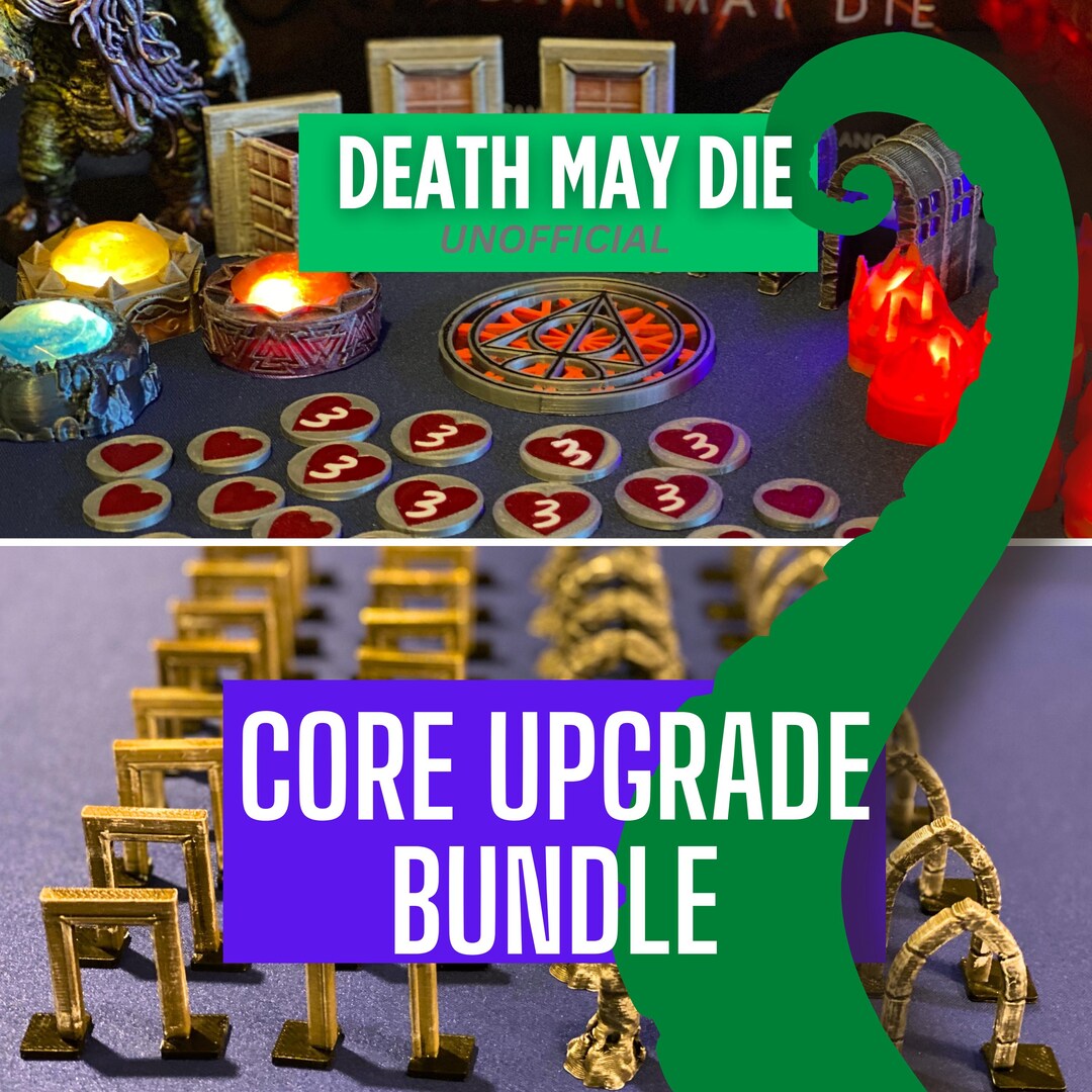 Cthulhu Death May Die Deluxe Core Upgrade Bundle - Core Set Plus Doors ...