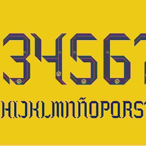 New Font Vector Jersey Club America 2024-2025 / Font TTF cdr/vector ...