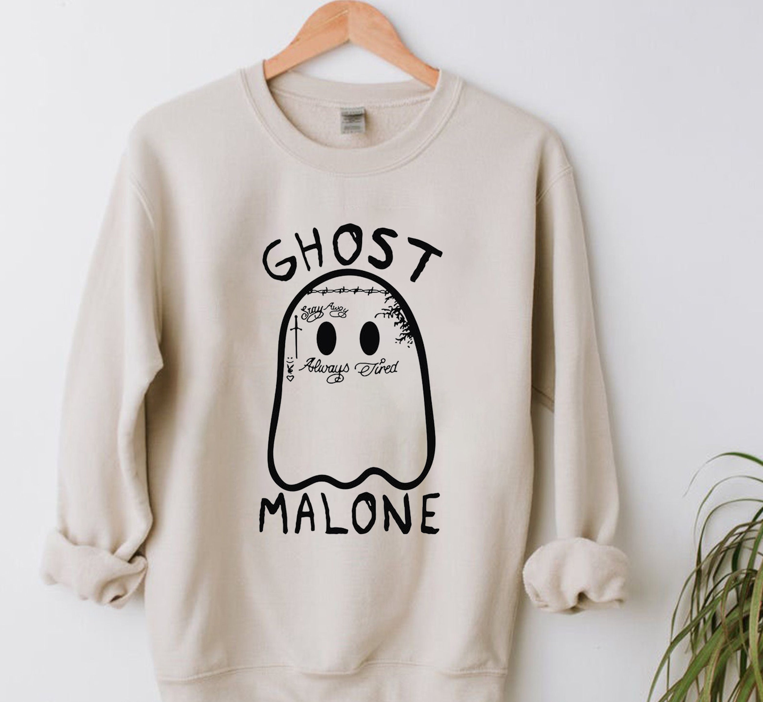 Ghost Malone Sweatshirt, Ghost Malone Halloween Sweatshirt, Ghost ...