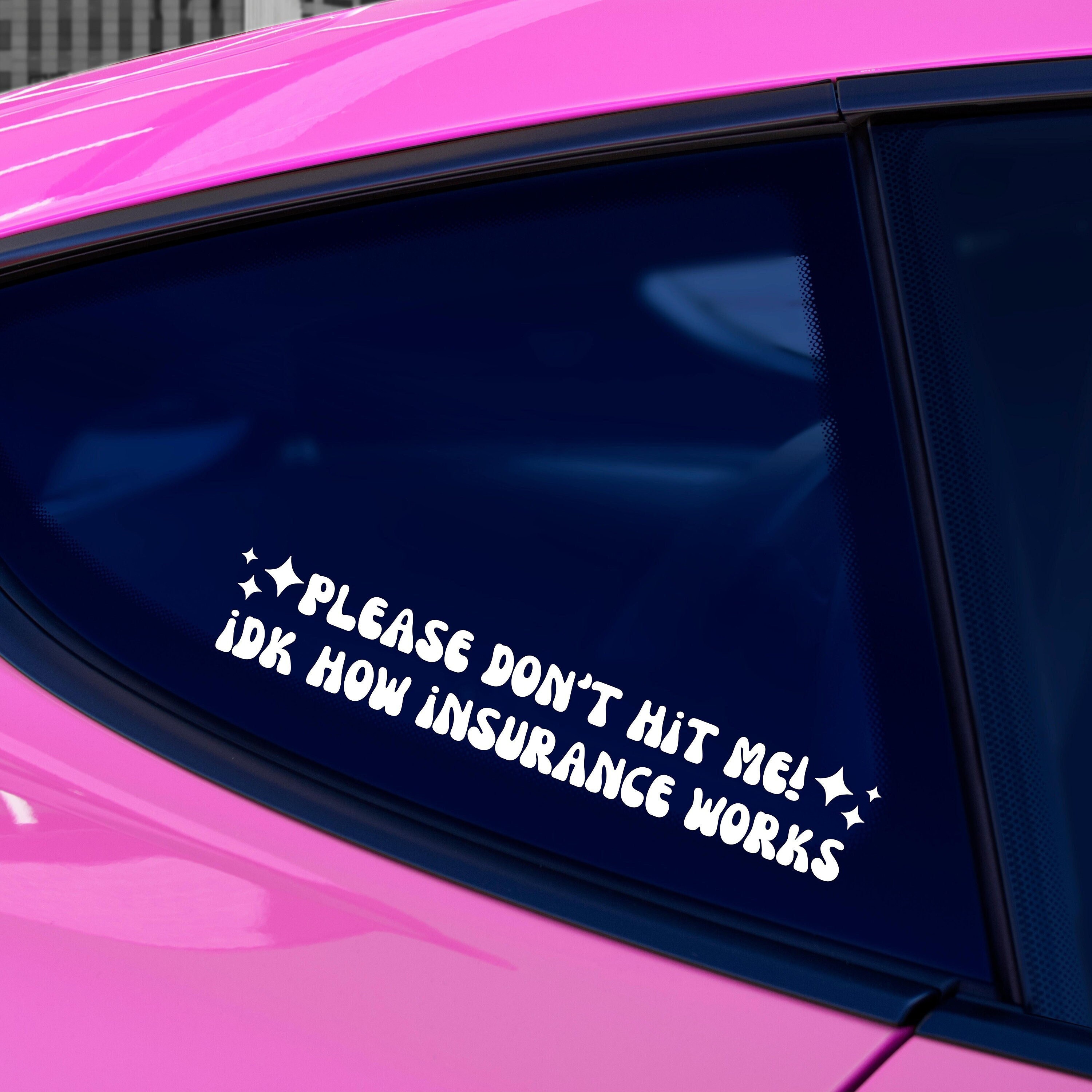 Please Don't Hit Me Car Decal Funny Car Stickers Bad - Etsy