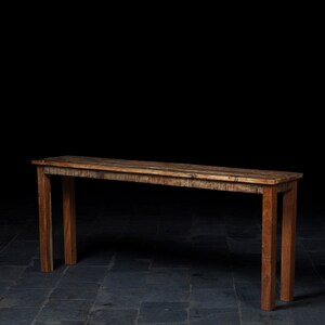 Old Reclaimed Wood Console Table Solid Wood Farmhouse Console Table ...