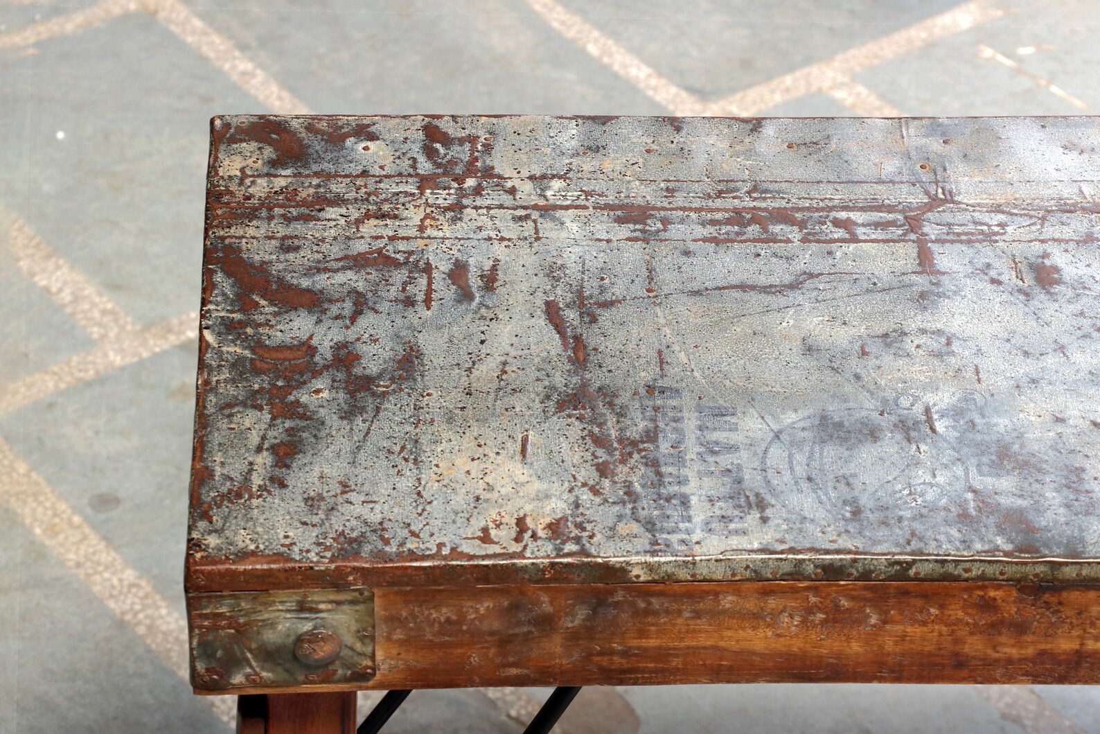 Rustic Iron Table Top Console Table for Entry Way behind Sofa - Etsy