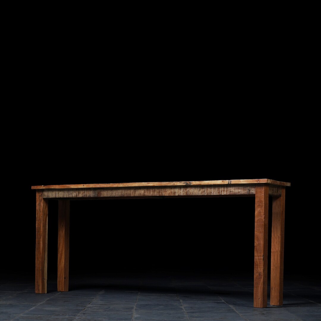 Old Reclaimed Wood Console Table Solid Wood Farmhouse Console Table ...