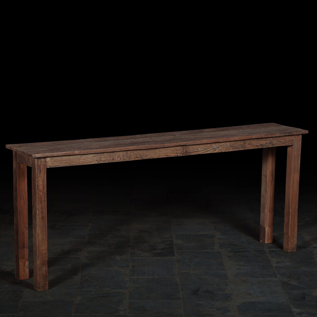 Old Reclaimed Rustic Wooden Console Table Farmhouse Console Table ...