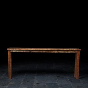 Old Reclaimed Wood Console Table Solid Wood Farmhouse Console Table ...