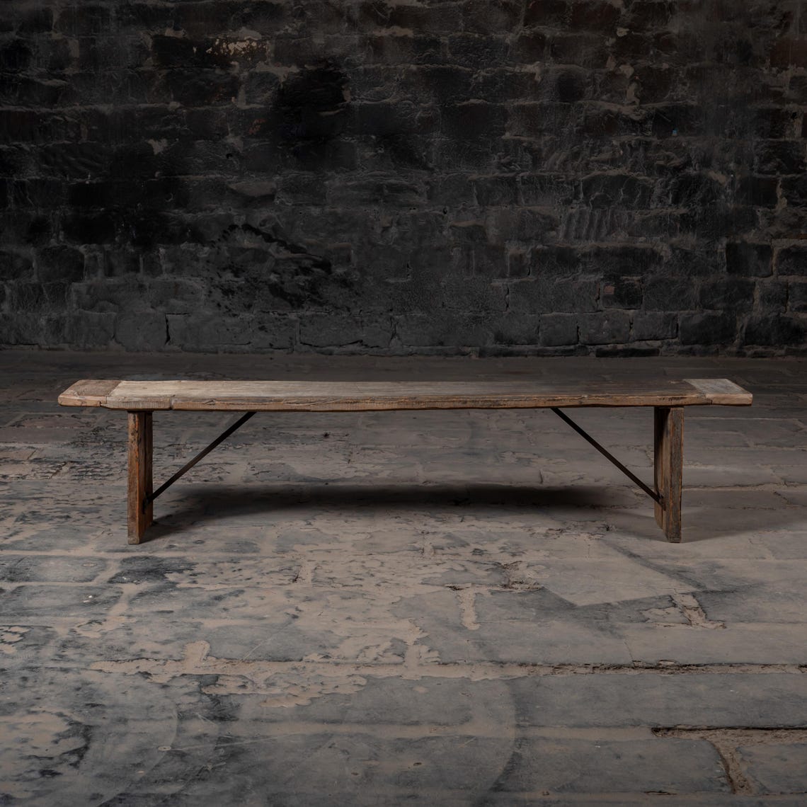 Reclaimed Wood Bench: Rustic Brown, Retro Style - Etsy