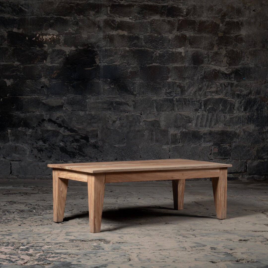 Rustic Reclaimed Wood Coffee Table: Customizable Living Room Furniture ...