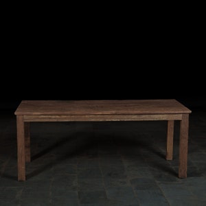 Rustic Weathered Wood Dining Table Bench Vintage Rustic Finish Old ...