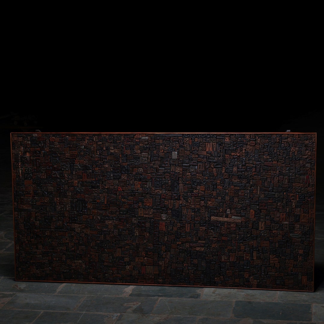 Old Style Word Themed Reclaimed Wooden Wall Panel for Home Decor ...