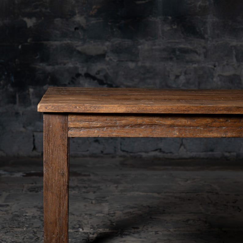 Handcrafted Reclaimed Wood Dining Table: Rustic Farmhouse Kitchen Table ...