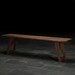 Reclaimed Teak Wood Bench Tapper Leg Bench Natural Finish Kitchen and ...