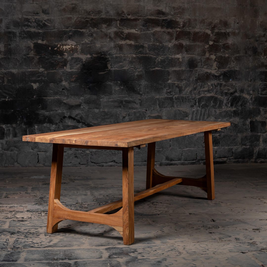 Handmade Reclaimed Wood Dining Table: Vintage Farmhouse Kitchen Table ...
