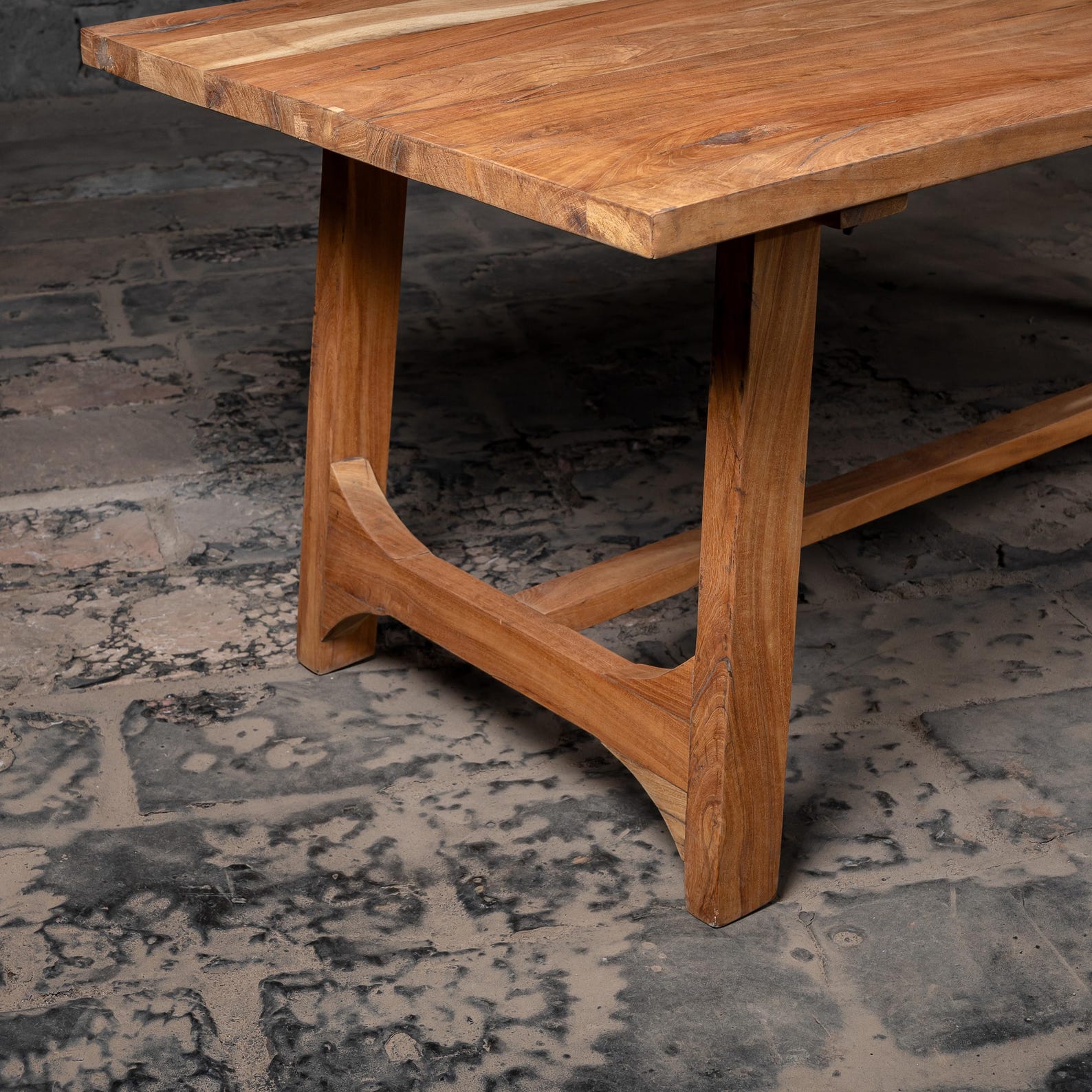 Handmade Reclaimed Wood Dining Table: Vintage Farmhouse Kitchen Table ...