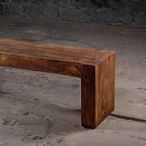 Handcrafted Reclaimed Wood Bench: Rustic Entryway or Living Room ...