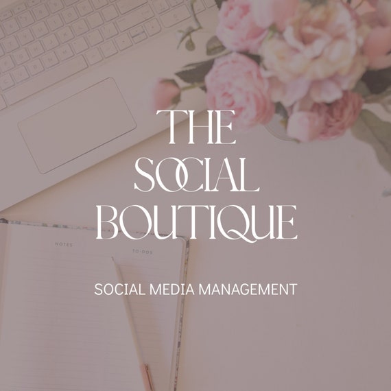 Social Media Manager Logo Minimal Logo Simple Logo Real | Etsy