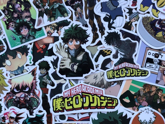 Boku No Hero Stickers My Hero Academia Stickers Anime - Etsy