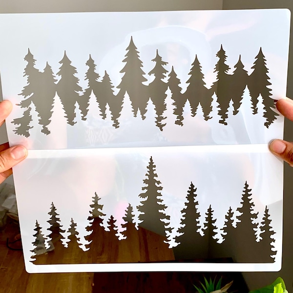 Tree Stencil - Etsy