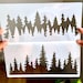 6 Piece Forest and Trees Stencil Set. 30cm Forest Stencil. Tree Stencil ...