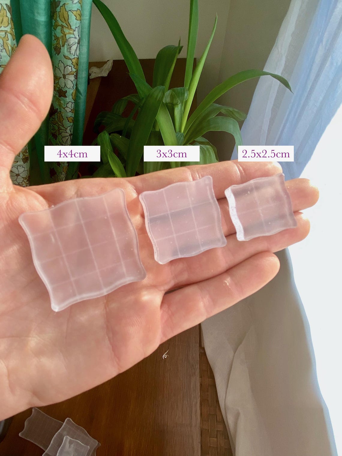6 PIECE Set of Acrylic Stamping Blocks. Blocks for Silicone Stamps ...