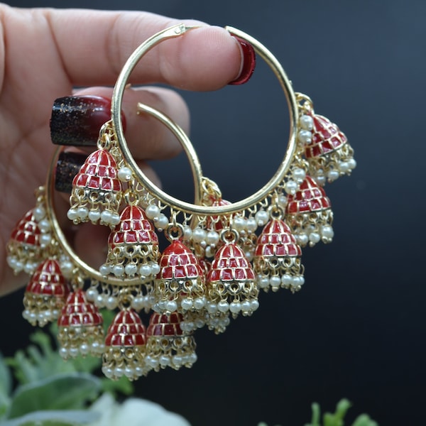 Indian Jhumka - Etsy