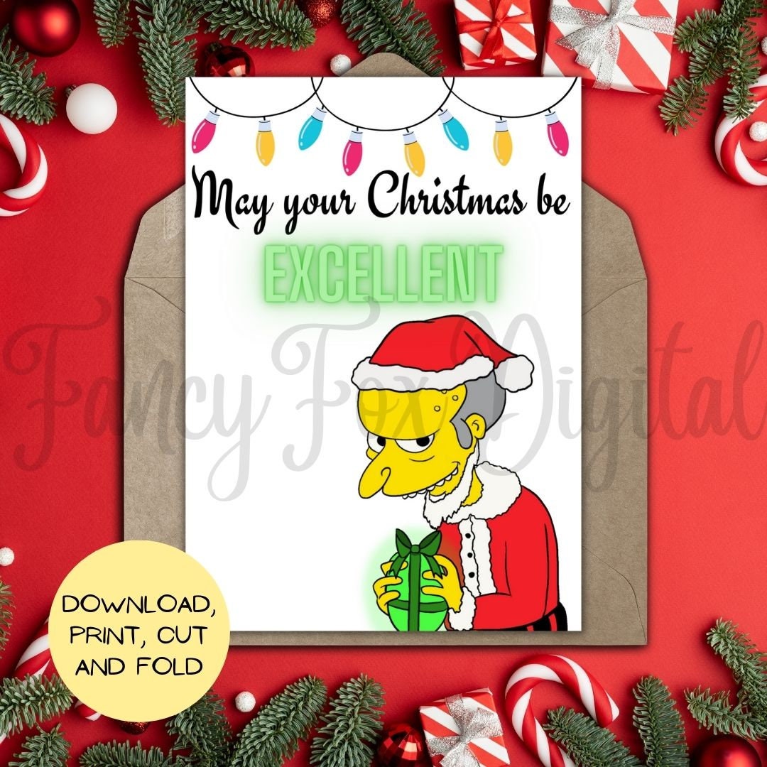 Mr Burns Excellent Christmas