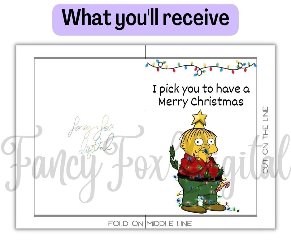 Printable Christmas Card Print at Home Christmas Card Ralph Christmas ...