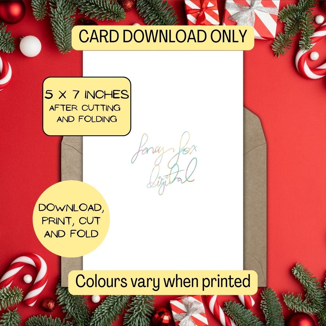 Printable Christmas Card Print at Home Christmas Card Ralph Christmas ...