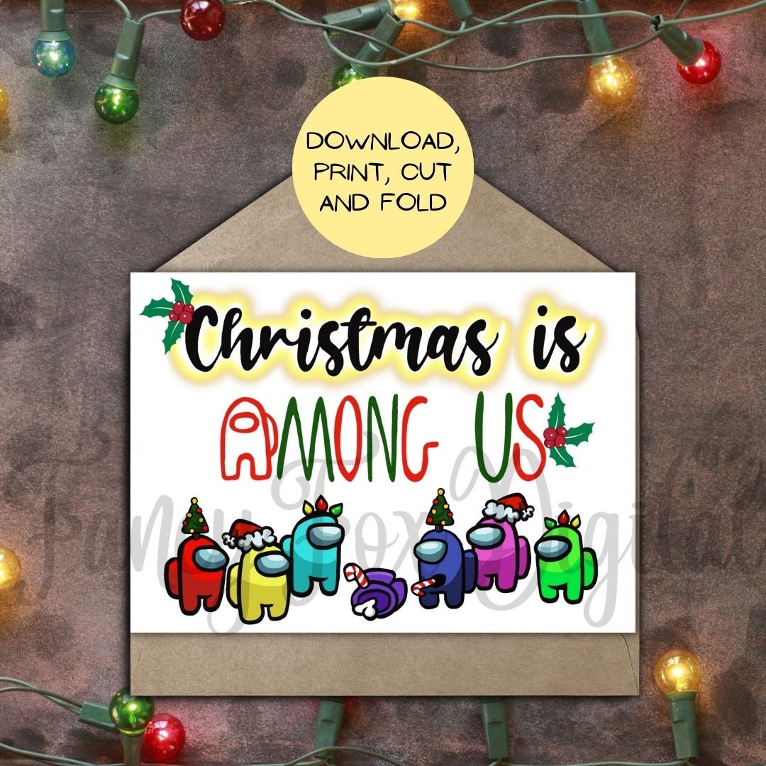 Christmas Card Printable digital Download Christmas Among - Etsy