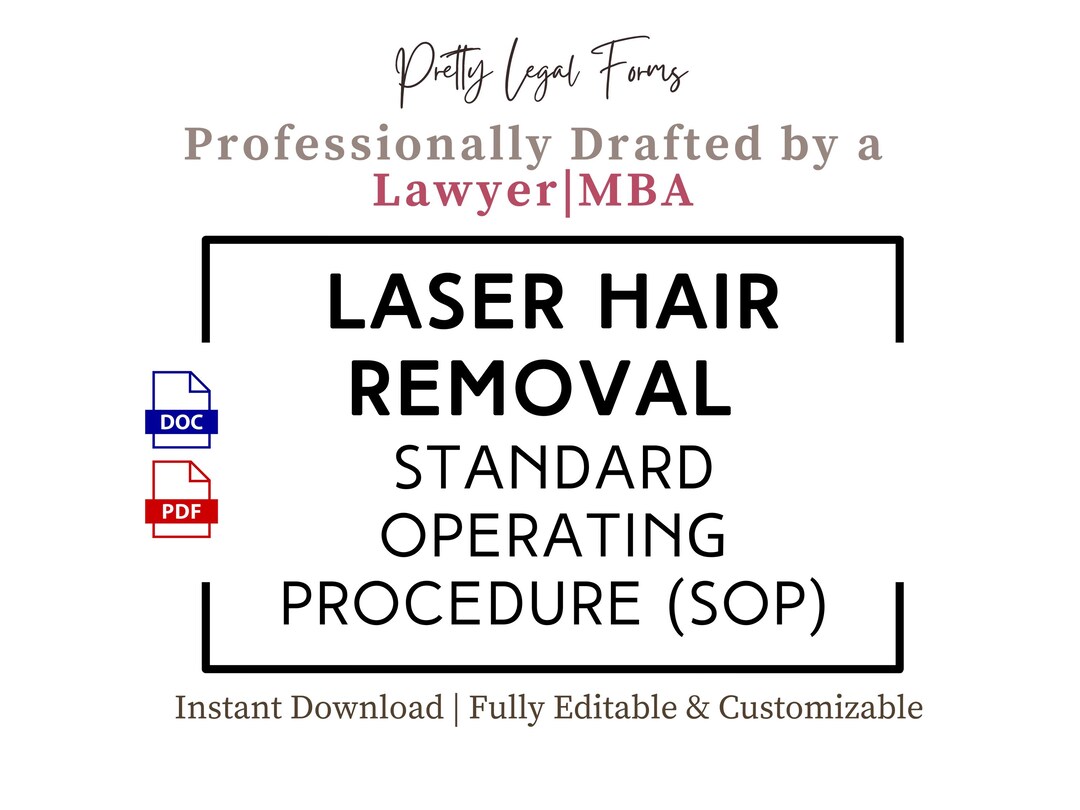Laser Hair Removal SOP Protocol Template for Medical Spa and Cosmetic ...
