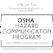 OSHA Hazard Communication Program Template Medical Spa Safety Policy ...