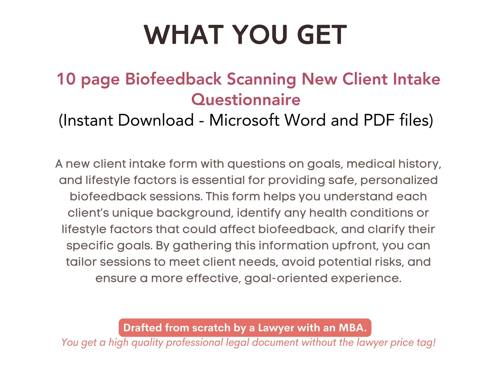 Biofeedback New Client Intake Forms Bioenergetic Testing Medical ...