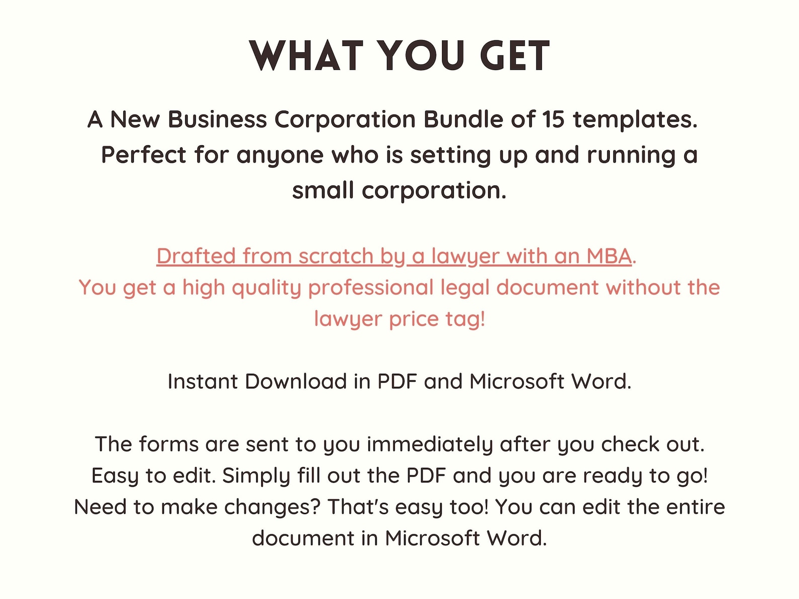 Corporation Documents Bundle New Company Corporate Kit Business Startup ...